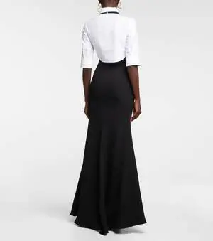 Valentino Garavani Silk Maxi Skirt - Black