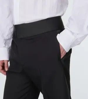 Valentino Garavani Straight Leg Virgin Wool Pants