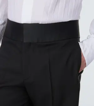 Valentino Garavani Straight Leg Virgin Wool Pants