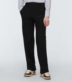 Valentino Garavani Cotton Straight Leg Trousers