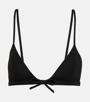 Valentino Garavani Wool And Silk Bralette - Black