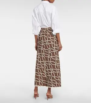 Valentino Garavani Chain-print Maxi Skirt