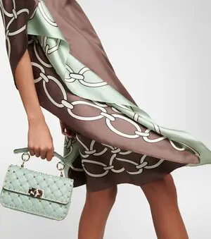 Valentino Garavani Chain-print Silk Kaftan