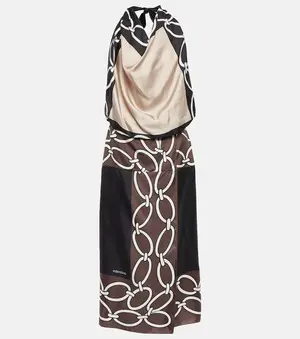 Valentino Garavani Printed Silk Midi Dress
