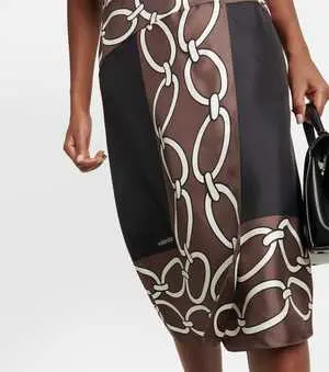 Valentino Garavani Printed Silk Midi Dress