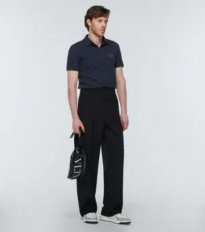 Valentino Garavani Vlogo Cotton Polo T-shirt