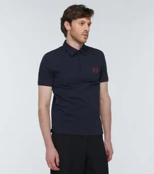 Valentino Garavani Vlogo Cotton Polo T-shirt