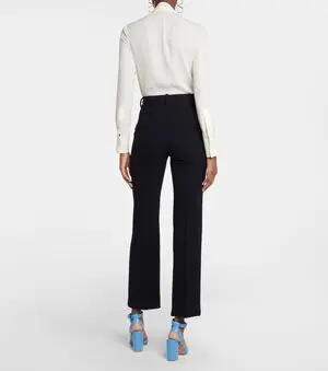 Valentino Garavani Wool-blend Tweed Straight Pants