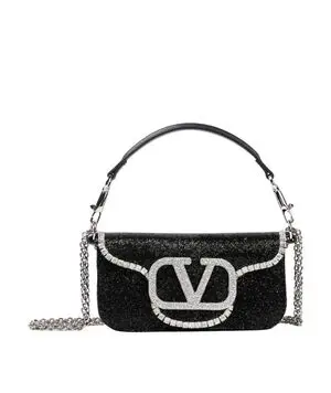 Valentino Garavani Locò Small Beaded Shoulder Bag