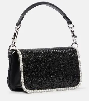 Valentino Garavani Locò Small Beaded Shoulder Bag