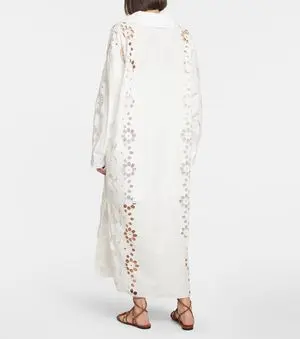 Valentino Garavani Embroidered Cotton Midi Dress