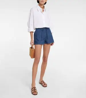 Valentino Garavani Drawstring Denim Shorts