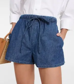 Valentino Garavani Drawstring Denim Shorts