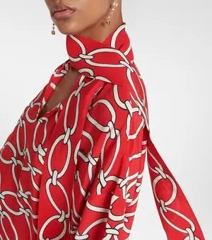 Valentino Garavani Chain 1967 Silk Blouse