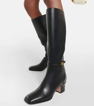 Valentino Garavani Leather Knee-high Boots