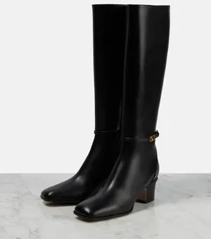 Valentino Garavani Leather Knee-high Boots
