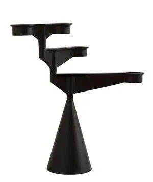 TOM DIXON Spin Mini Cast Iron Candelabra - Black