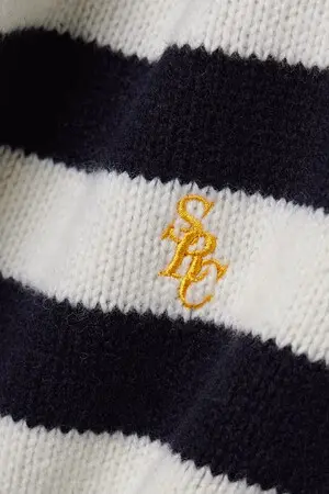 SPORTY & RICH Striped Wool Sweater