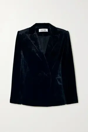 CEFINN Ronson Velvet Double-breasted Blazer