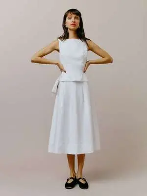 REFORMATION Moya Linen Two Piece - Ivory