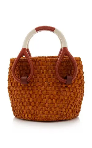 Johanna Ortiz Woven Iraca Palm Crossbody Bag