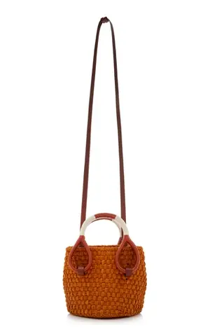 Johanna Ortiz Woven Iraca Palm Crossbody Bag
