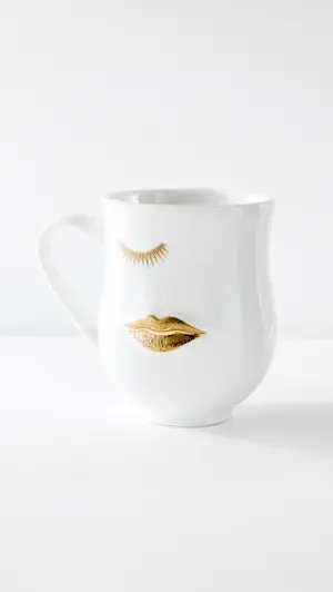 Jonathan Adler Gilded Mr. And Mrs. Muse Mug