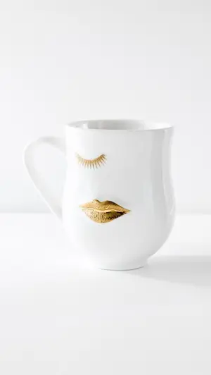 Jonathan Adler Gilded Mr. And Mrs. Muse Mug