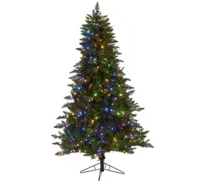 NEARLY NATURAL 6.5 Ft .tree W/450 Color Changin G Led - One-color