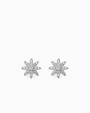 David Yurman Petite Starburst Stud Earrings - Diamond