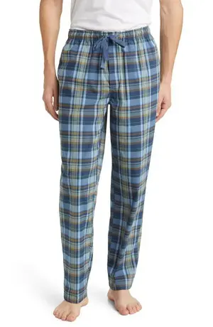 Nordstrom Woven Pajama Pants Blue Oasis Christine Plaid