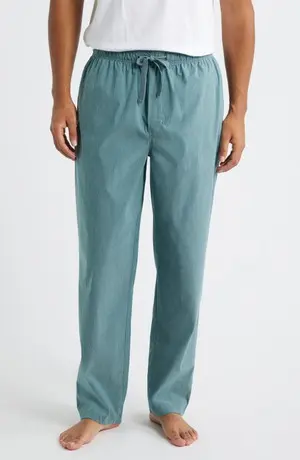 Nordstrom Woven Pajama Pants - Green Garnet Chambray