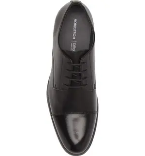 Nordstrom Elliott Cap Toe Lace-up Derby - Black
