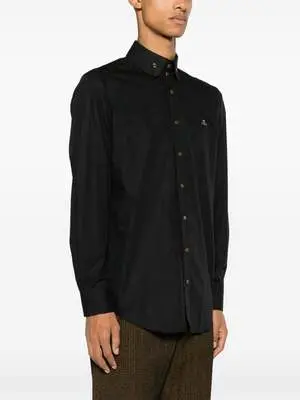 VIVIENNE WESTWOOD Orb-embroidered Poplin Shirt
