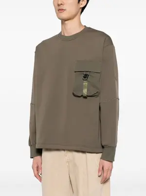 SPOONYARD Cargo-pocket Jersey Sweatshirt