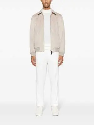 John Smedley Mock-neck Merino Jumper - White
