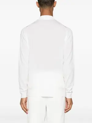 John Smedley Mock-neck Merino Jumper - White