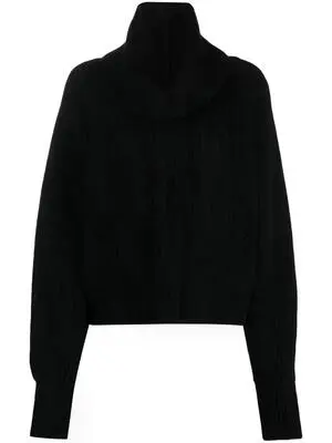 SA SU PHI Roll-neck Ribbed Jumper