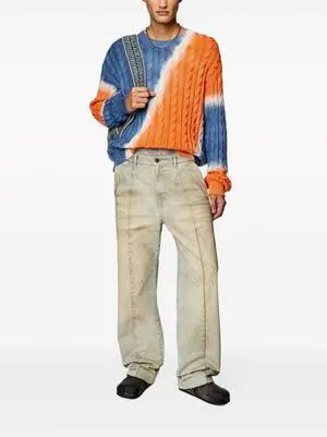 DIESEL® K-janci Tie-dye Cable-knit Jumper