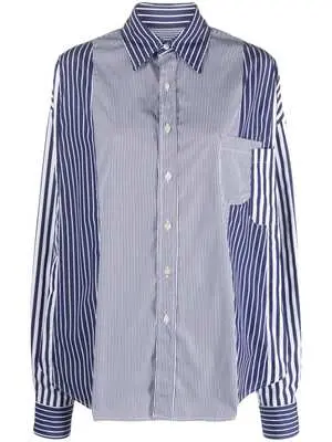 Colville Frankenstein Striped Patchwork Shirt
