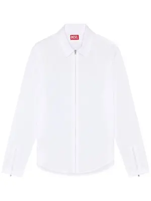 DIESEL® S-stuck Logo-embroidered Poplin Shirt