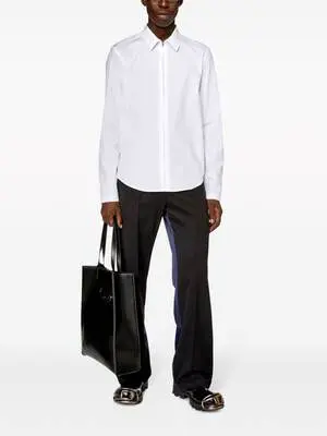 DIESEL® S-stuck Logo-embroidered Poplin Shirt