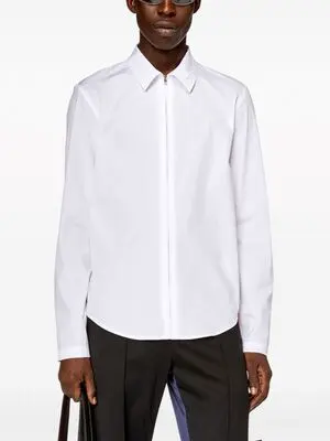 DIESEL® S-stuck Logo-embroidered Poplin Shirt