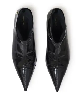 ANINE BING Hilda High-shine Ankle Boots - Black