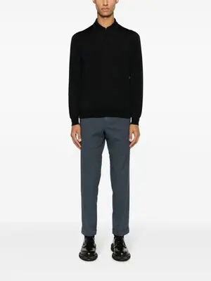 DELL'OGLIO Half-zip Sweater - Blue
