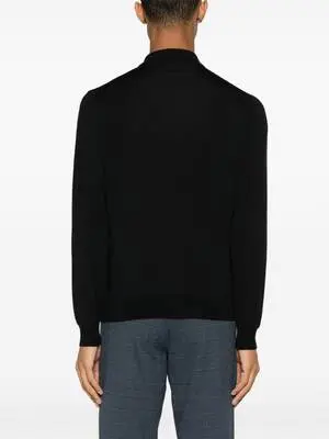 DELL'OGLIO Half-zip Sweater - Blue