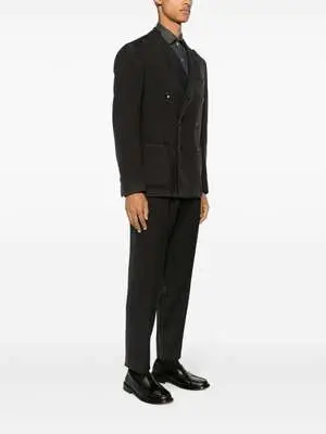 DELL'OGLIO Double-breasted Wool Suit - Grey