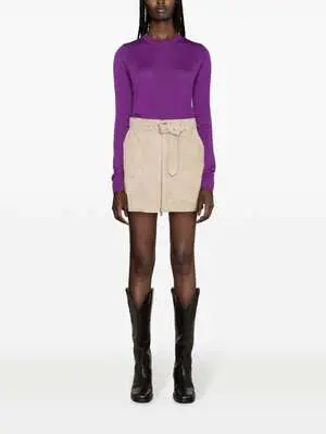 Zadig&Voltaire Emma Open-back Wool Jumper - Purple