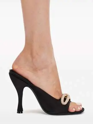 FERRAGAMO 105mm Crystal-embellished Bow Sandals