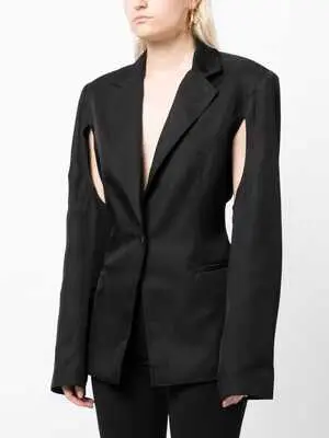 BOYAROVSKAYA Cut-out Single-breasted Blazer